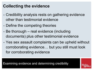 Student Conduct Investigations - Examining Evidence and Determining ...