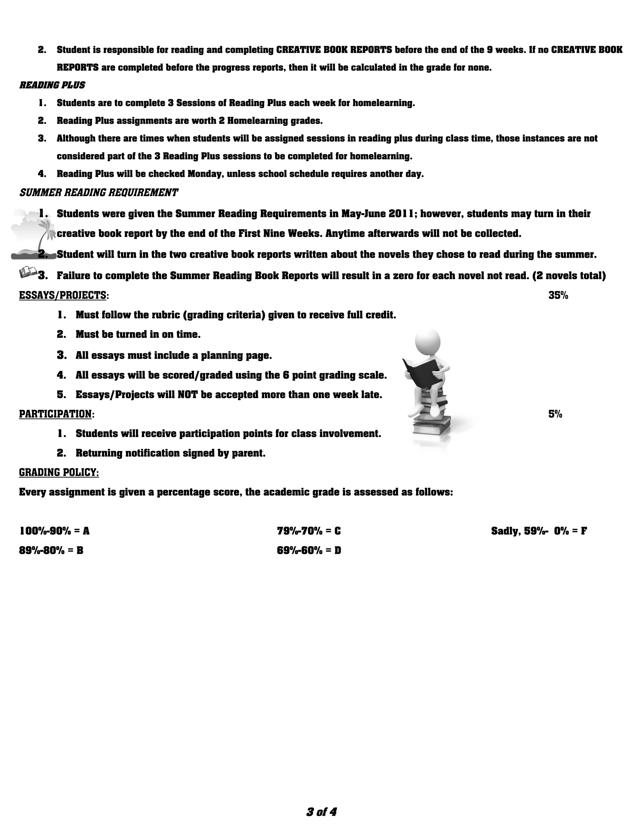 Student contract 9th grade | DOC