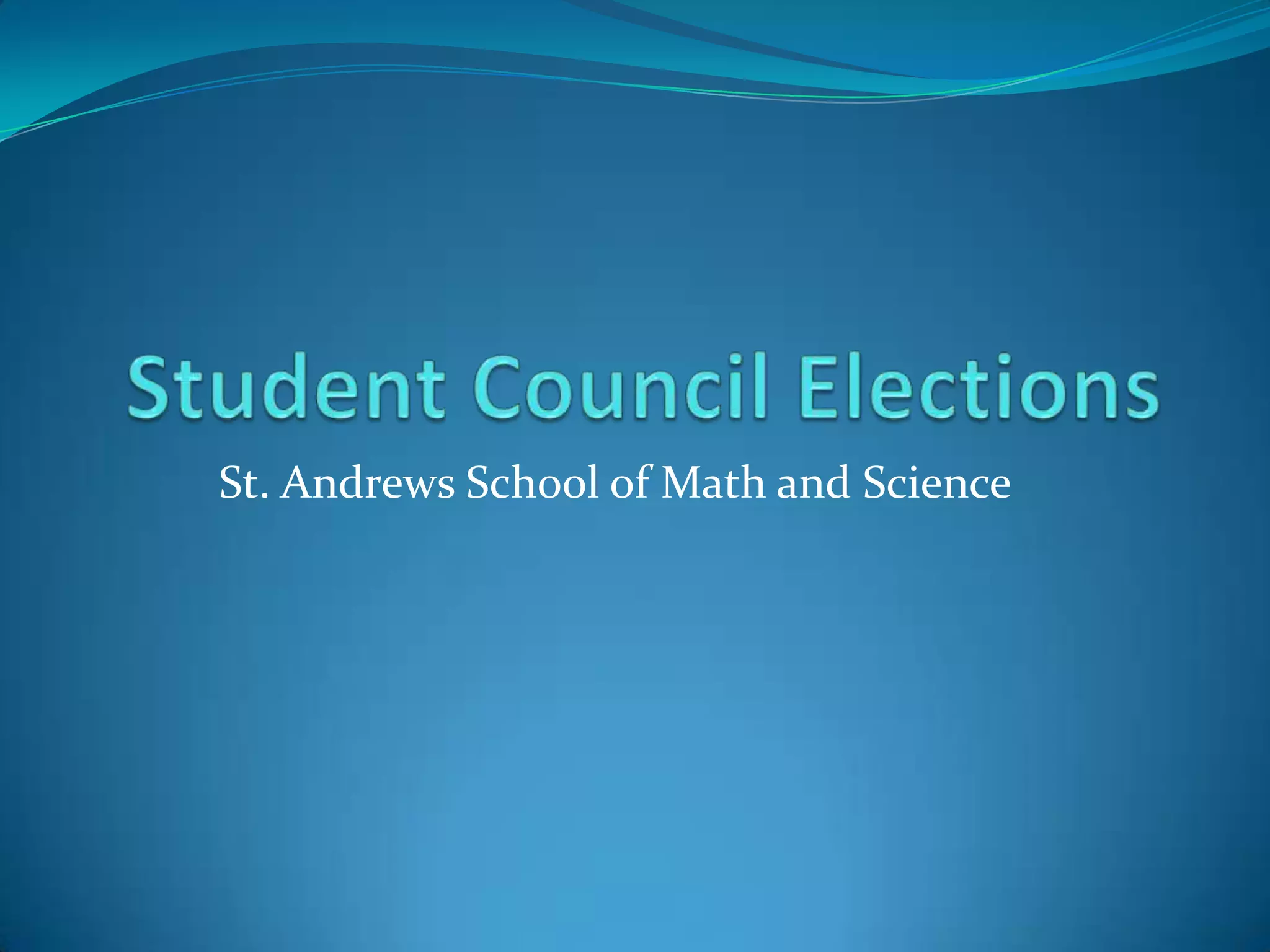 Student council elections | PPT