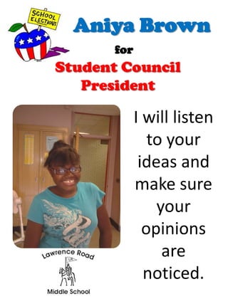 Student Council President Poster Ideas