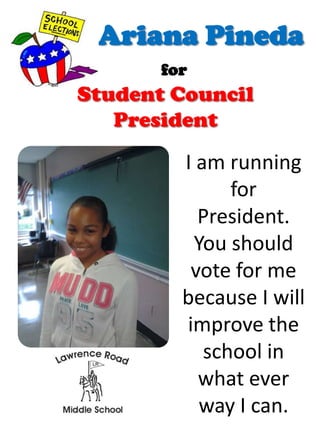 Student Council Election Posters For President