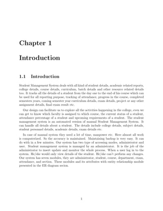 Student Database Management System | PDF