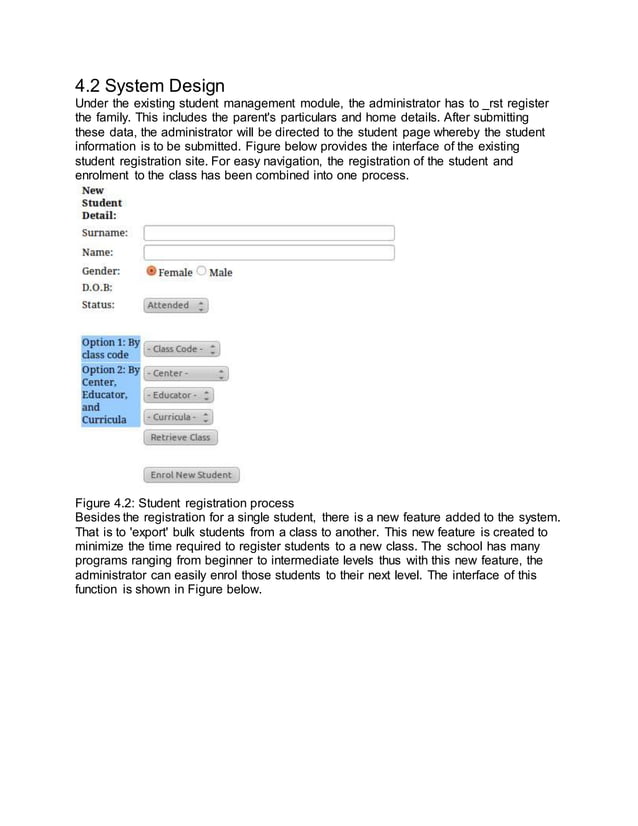 Student database management system PROJECT | DOCX | Databases | Computer Software and Applications