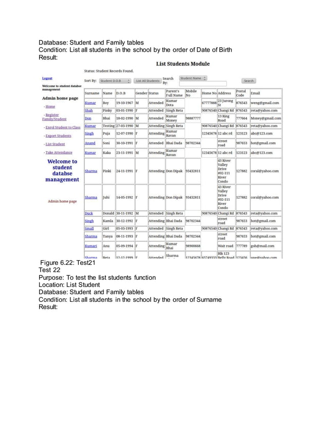 Student database management system PROJECT | DOCX | Databases | Computer Software and Applications