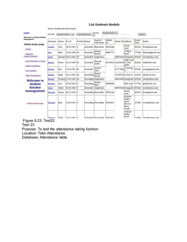Student database management system PROJECT | DOCX | Databases | Computer Software and Applications