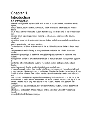 Student database management system PROJECT | DOCX