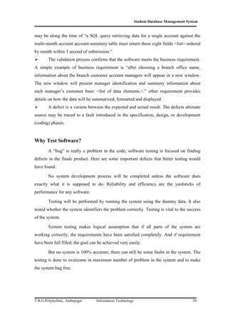 Student database management system | DOCX