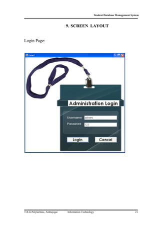 Student database management system | DOCX