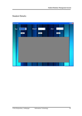 Student database management system | DOCX