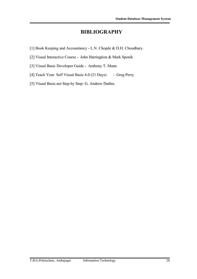 Student database management system | DOCX | Databases | Computer ...