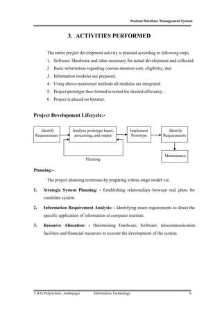 Student database management system | DOCX