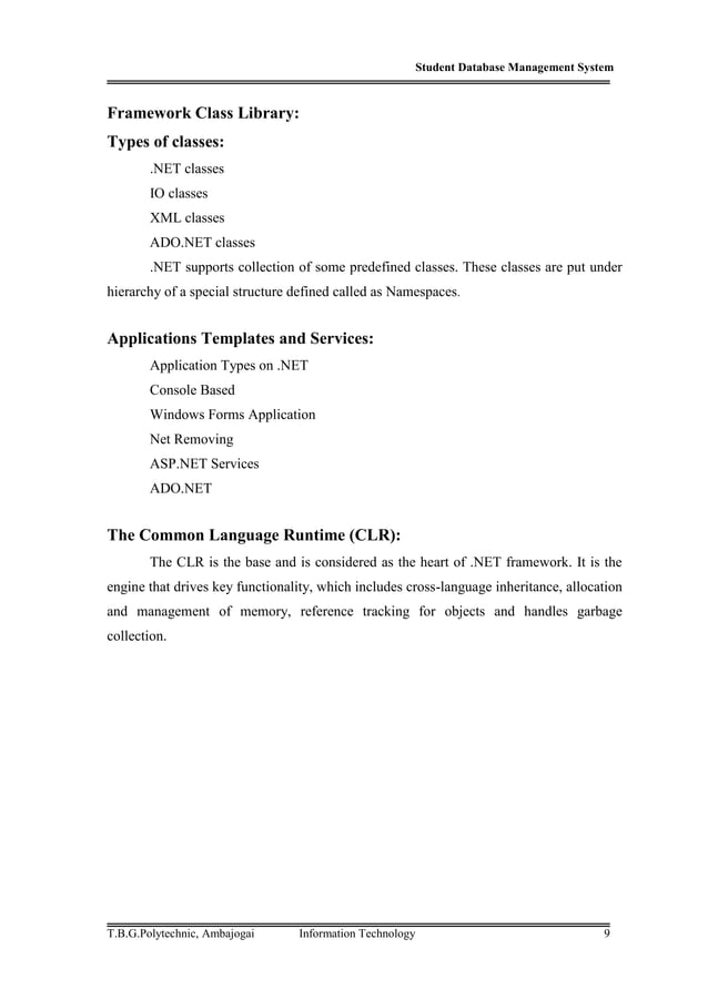 Student database management system | DOCX | Databases | Computer ...