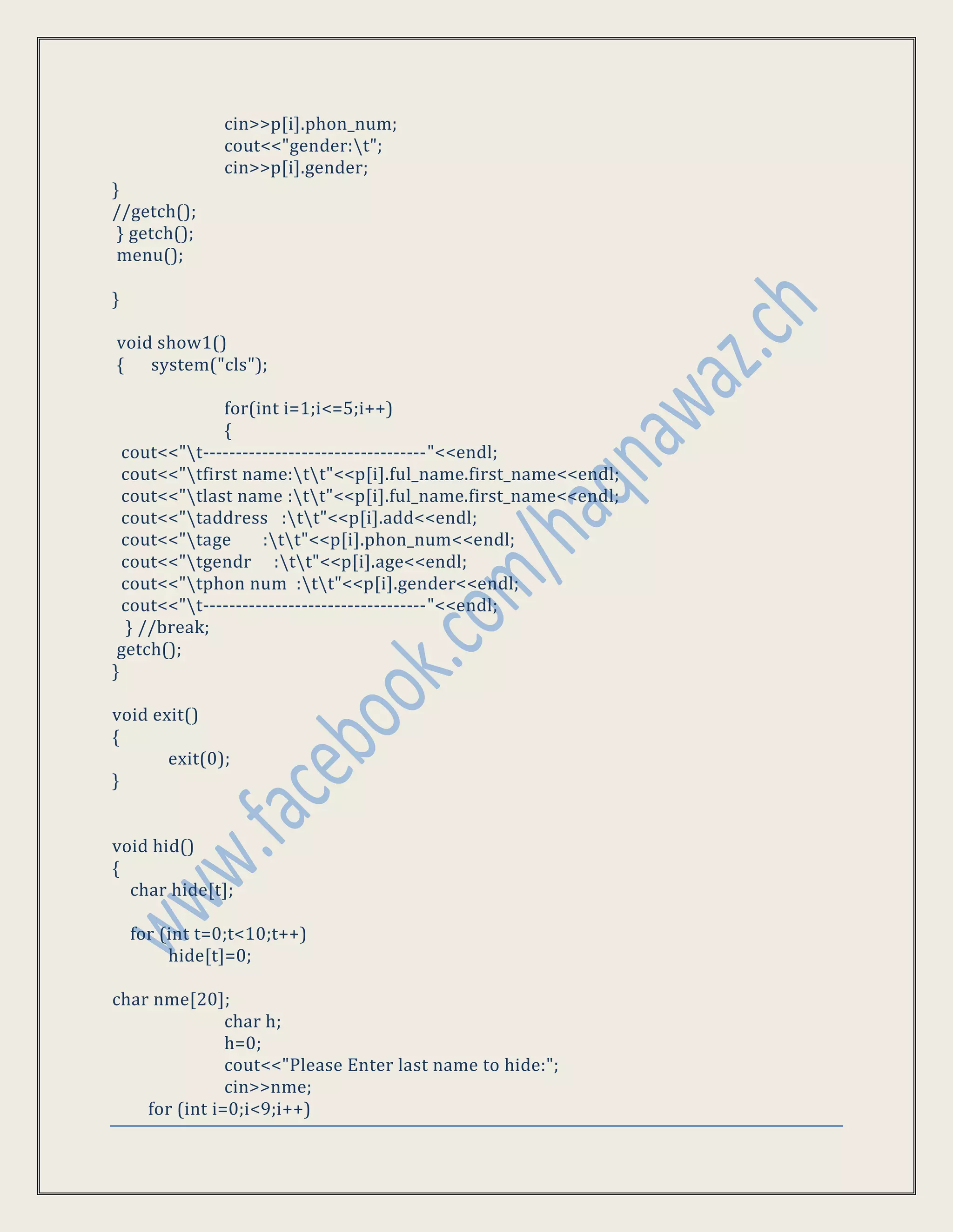 Student Data Base Using C/C++ Final Project | DOCX