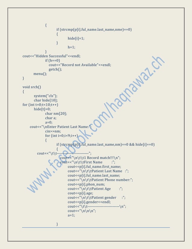 Student Data Base Using C/C++ Final Project | PDF