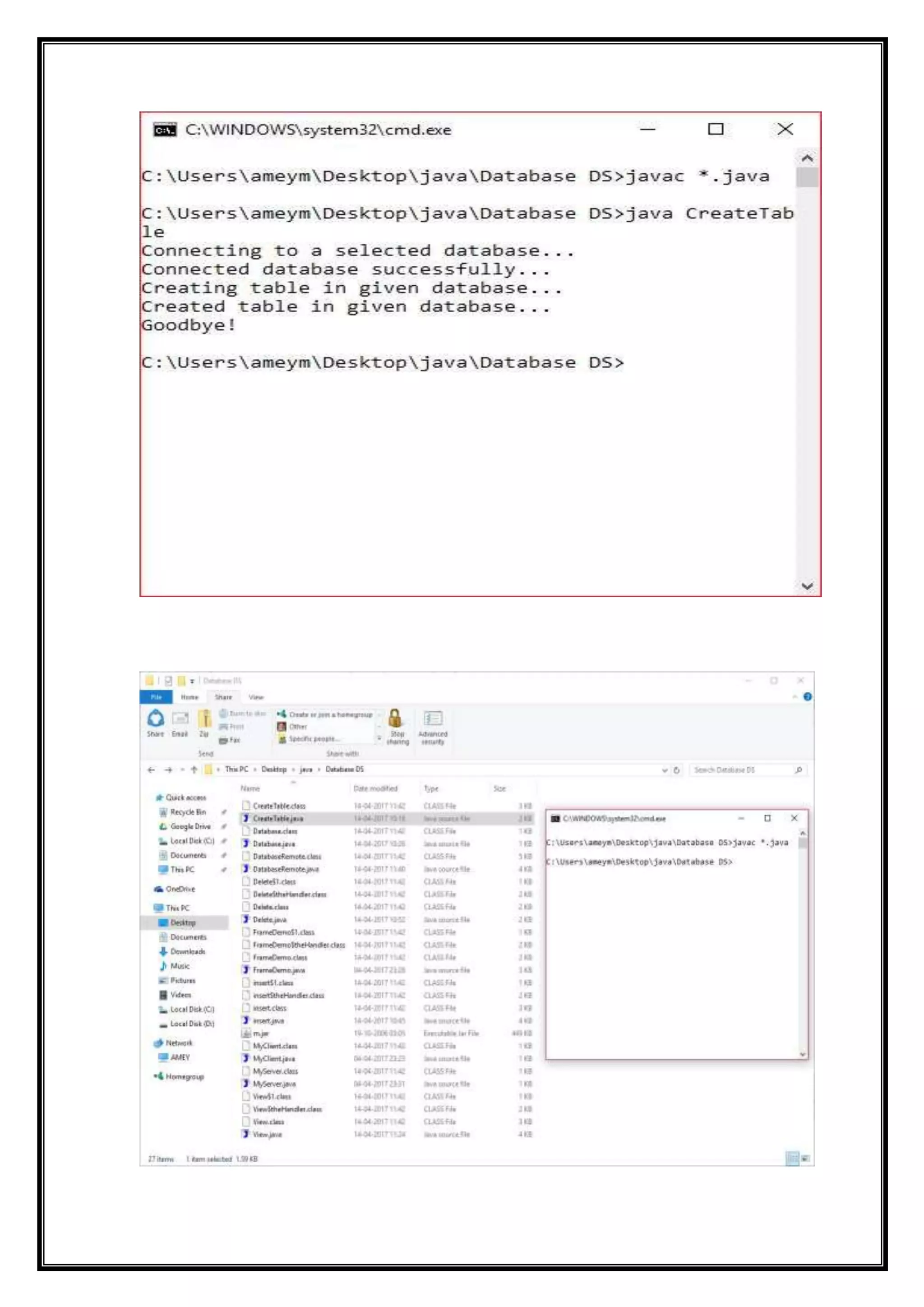 Report on mini project(Student database handling using RMI) | DOCX