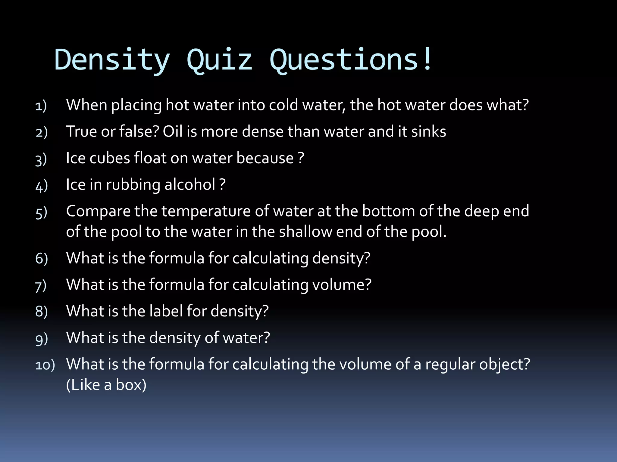 Student density presentation | PPTX