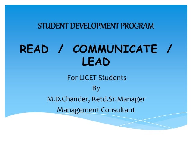 STUDENT DEVELOPMENT PROGRAM READ COMMUNICATE LEAD PPT.pptx