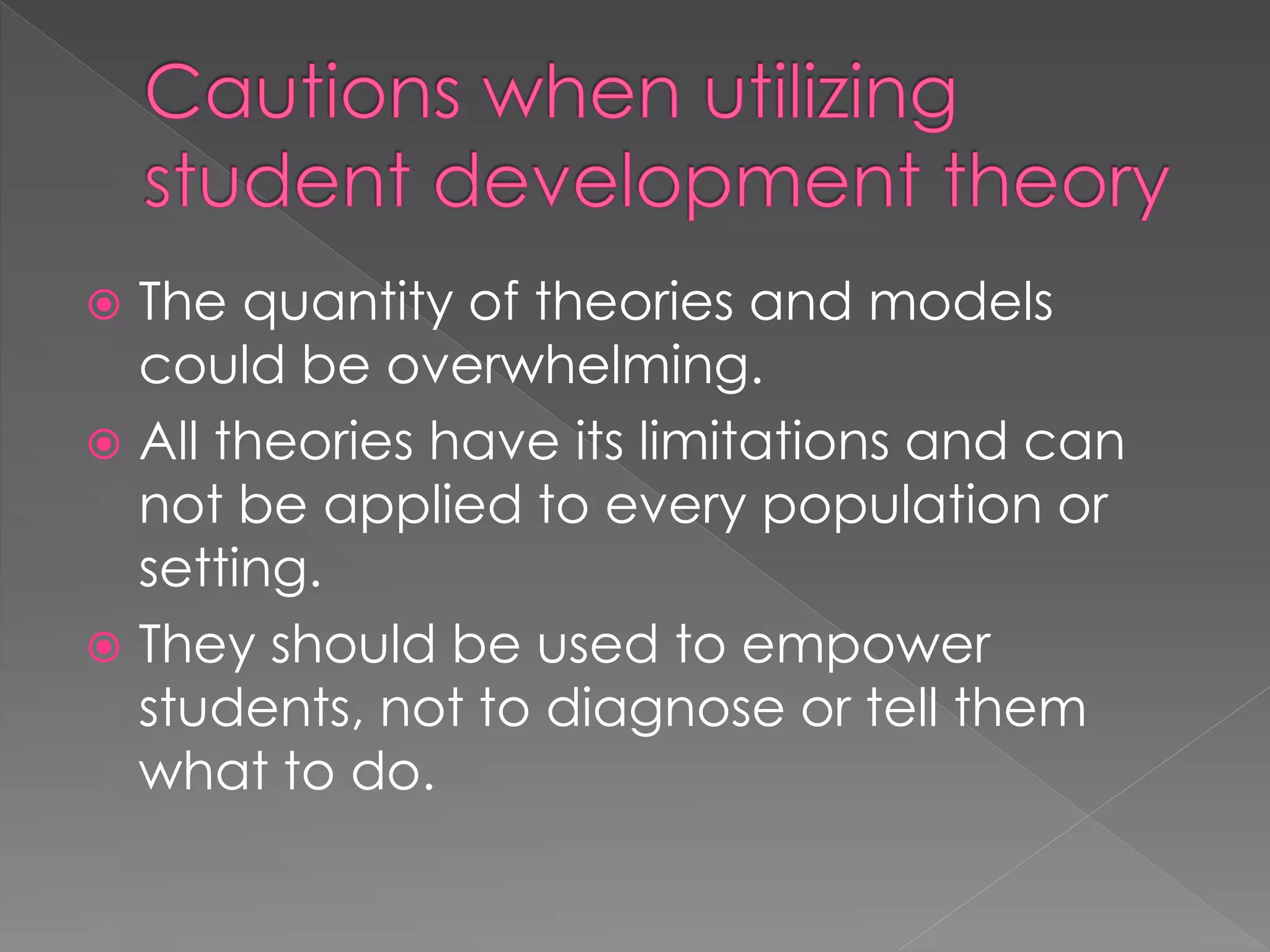 Student development theory | PDF