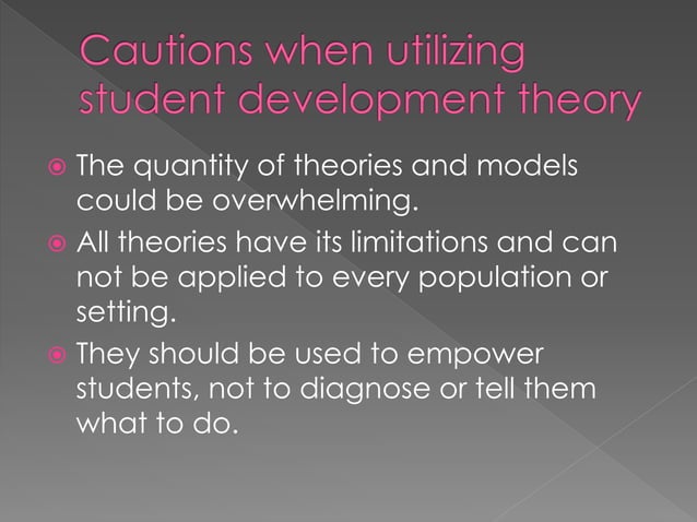 Student development theory | PDF