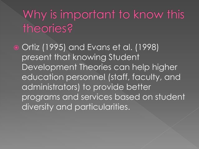 Student development theory | PDF