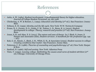 Student development theory | PPTX