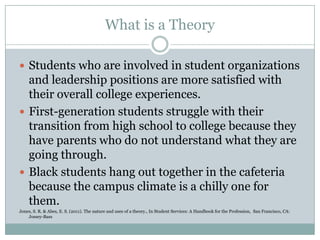 Student development theory | PPTX