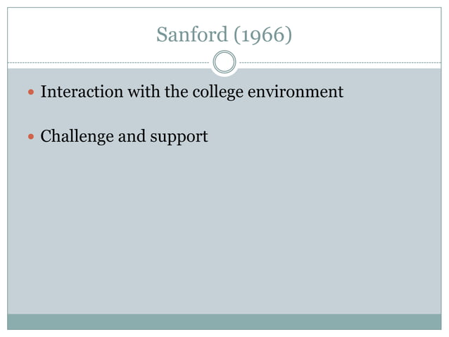Student development theory | PPTX | College Planning | College Education