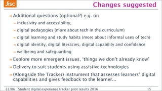 Student digital experience tracker experts | PDF | Educational ...
