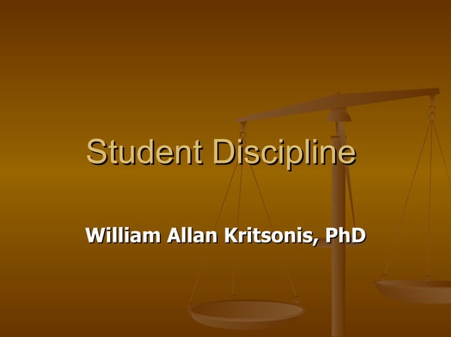 Student Discipline | PPT