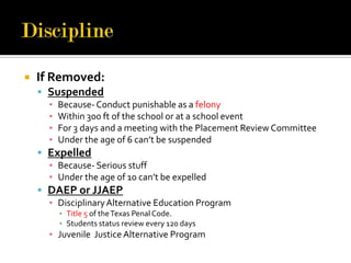 Student Discipline Rights And Responsibilities | PPT | Education