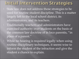 Dr. William Allan Kritsonis - Student Discipline, PPT. | PPT