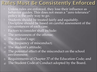 Dr. William Allan Kritsonis - Student Discipline, PPT. | PPT