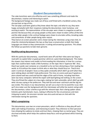 Student documentaries | PDF