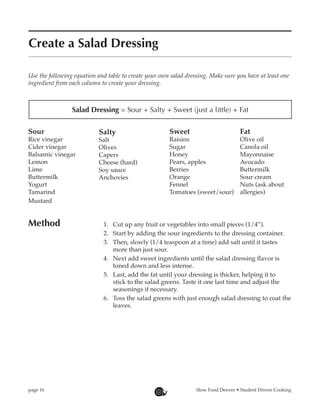 Cooking with Kids: Student Driven - presentation | PDF