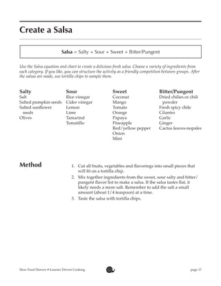 Cooking with Kids: Student Driven - presentation | PDF