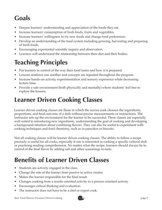 Cooking with Kids: Student Driven - presentation | PDF