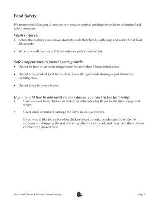 Cooking with Kids: Student Driven - presentation | PDF