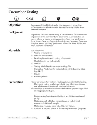 Cooking with Kids: Student Driven - presentation | PDF