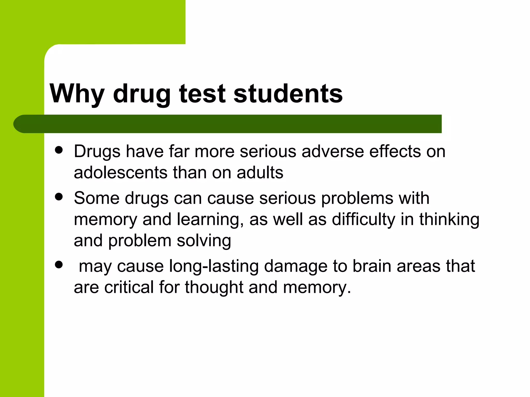 Student Drug Testing | PPT