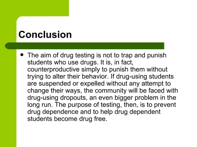 Student Drug Testing | PPT