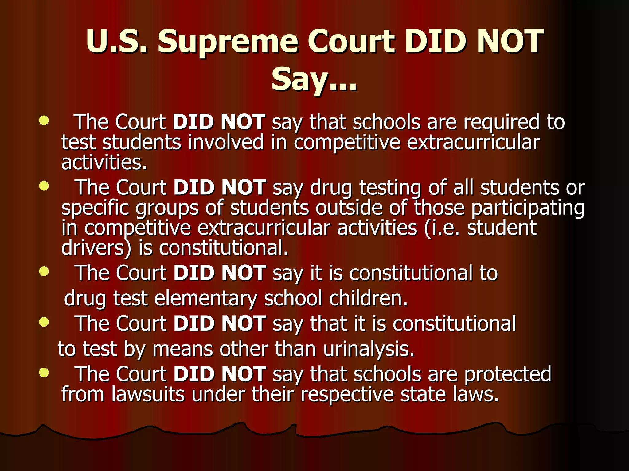 Student Drug Testing Ppt | PPT
