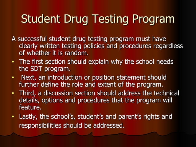 Student Drug Testing Ppt | PPT