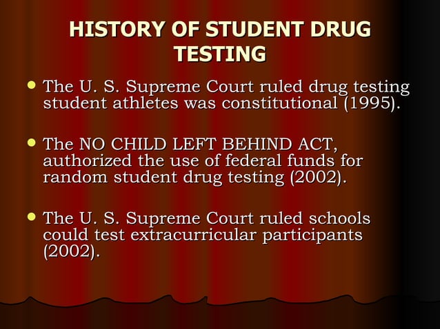 Student Drug Testing Ppt | PPT