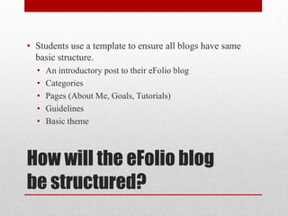 Student e folios | PPTX