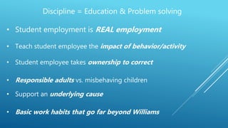 Student Employment Essentials - Discipline | PPT