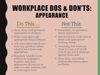 Student employment etiquette presentation 2017-2018 training | PPT