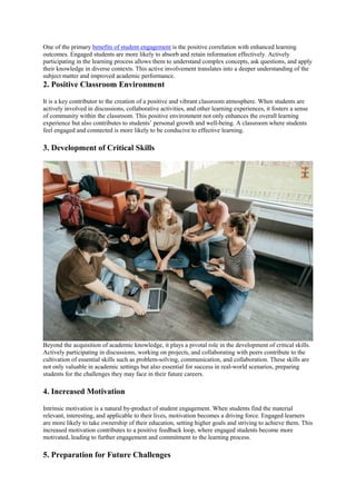 Student Engagement: A Key to Educational Excellence | PDF