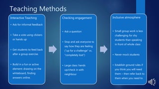 Student Engagement and Learning Needs: helping your students learn in ...