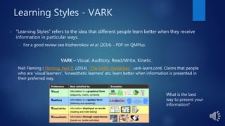 Student Engagement and Learning Needs: helping your students learn in ...