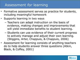 Student engagement, formative assessment, & critical thinking | PPT